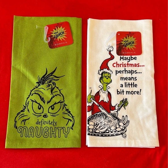 The Grinch | Holiday | The Grinch Grinchmas Table Napkinsdish Towels ...